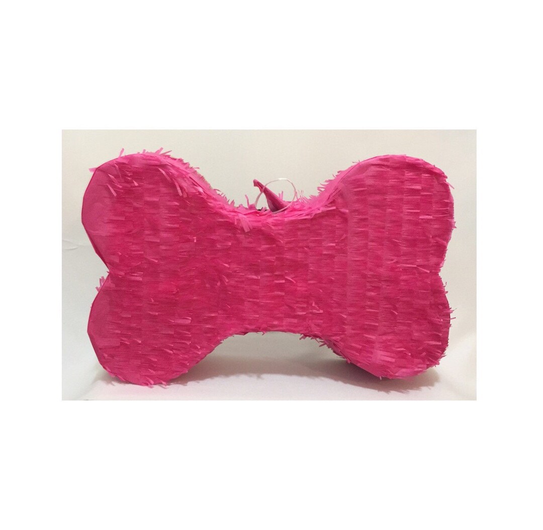 Hot Pink Dog Bone Pinata Pull Strings or Traditional - Etsy