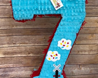 Number Seven Pinata - Etsy