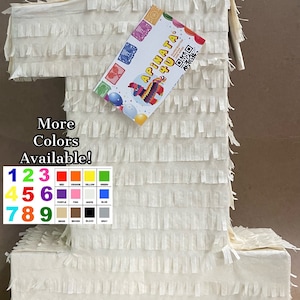 Sale! 20” Solid Color Blank Number Five Pinata Yellow Color 5th Great ...