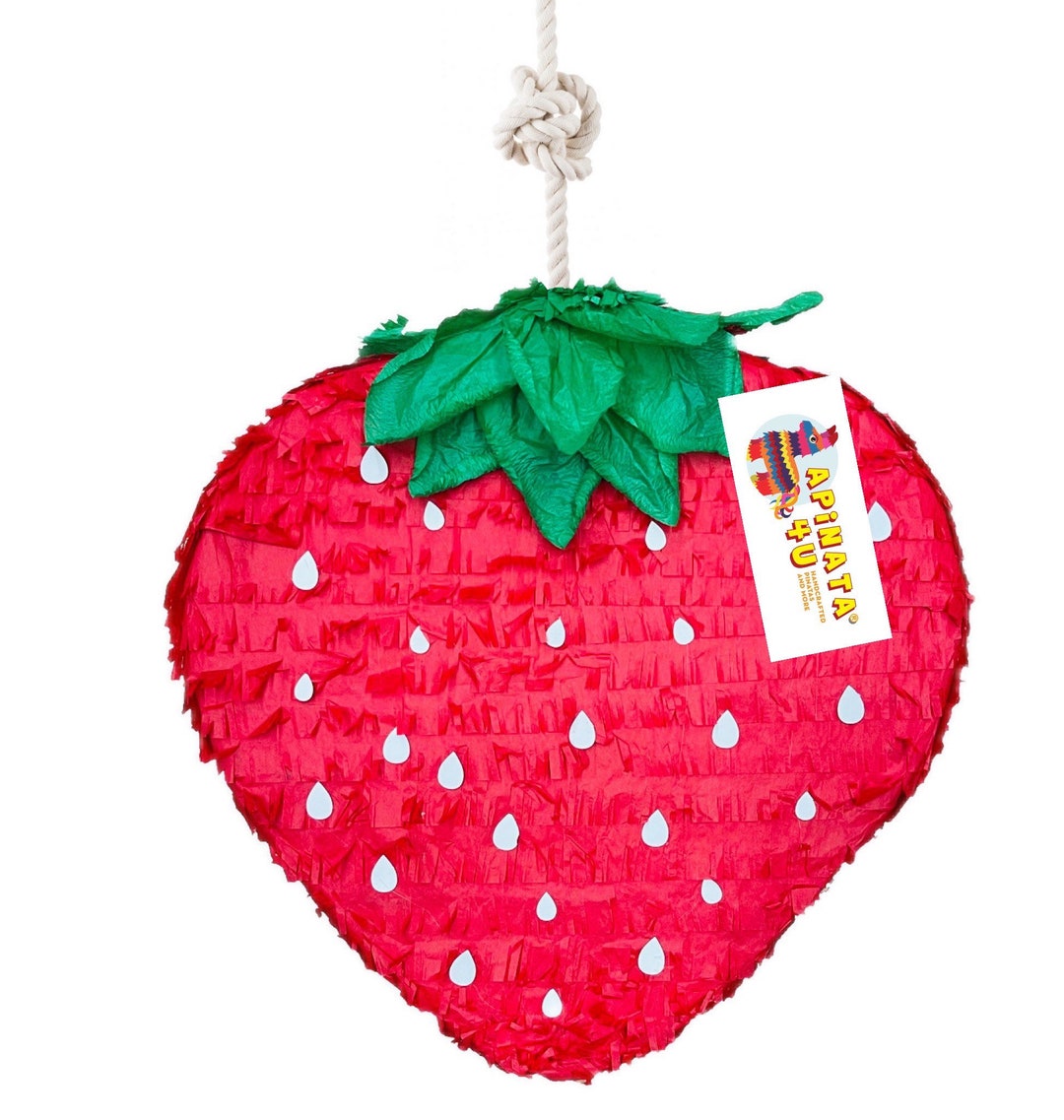 Red Strawberry Pinata, Sparkle Bash Strawberry Theme, Summer Fruit ...