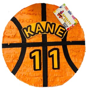 Sale 19 Large Personalized Basketball Pinata Orange Color Slam Dunk ...