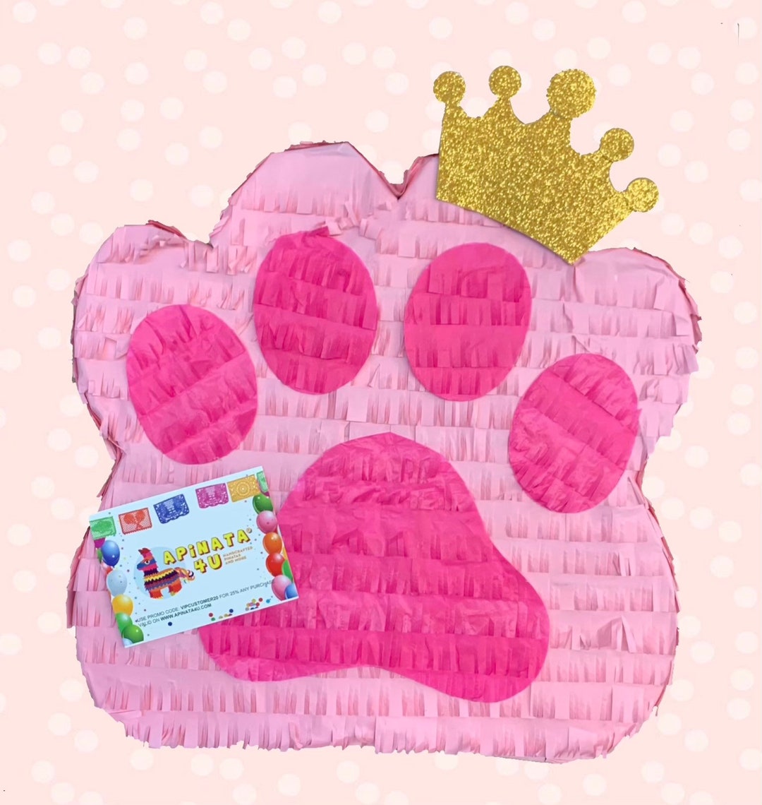 17" Puppy Paw Pinata Puppy Themed Birthday Woof Ruff Ruff Party Let’s ...