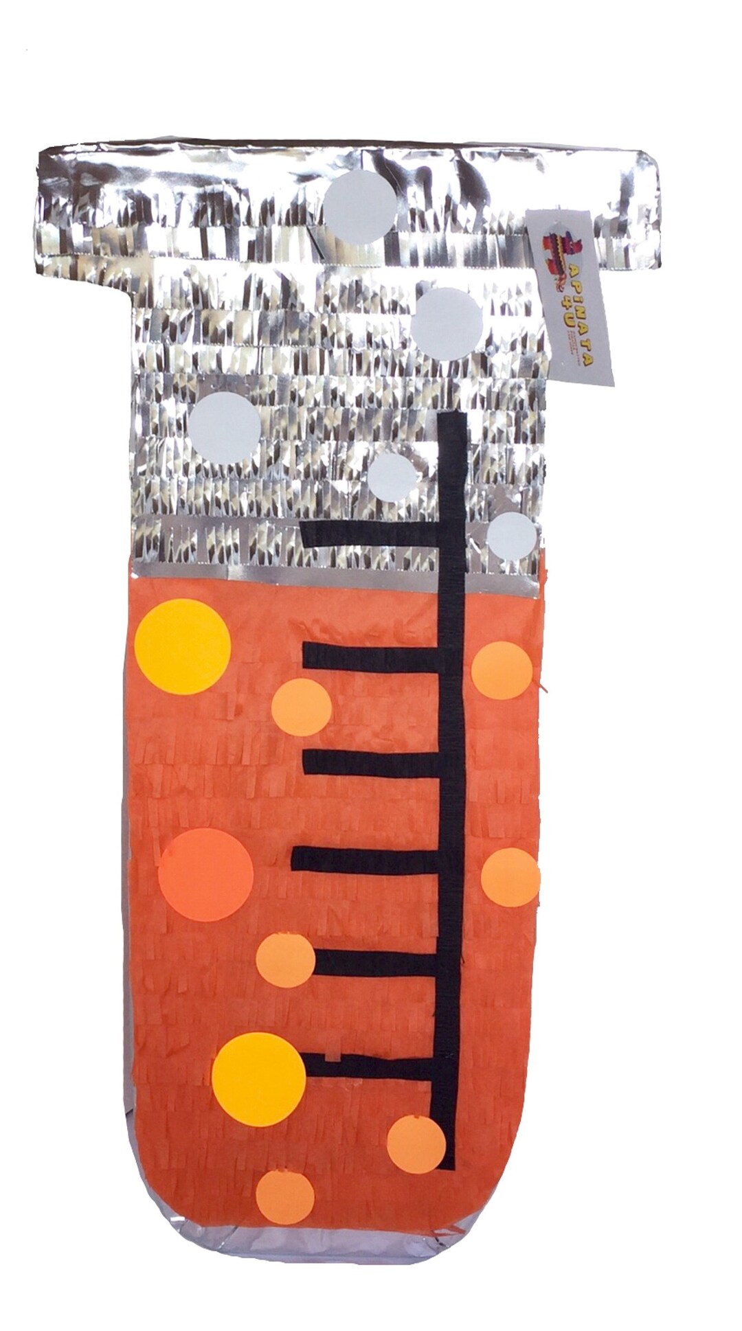 Mad Scientist Themed Pinata, Orange Science Tube Design, Ideal for ...