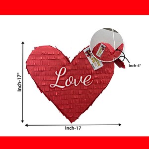 Red Heart Love Pinata, Perfect for Valentine's Day, Weddings and ...