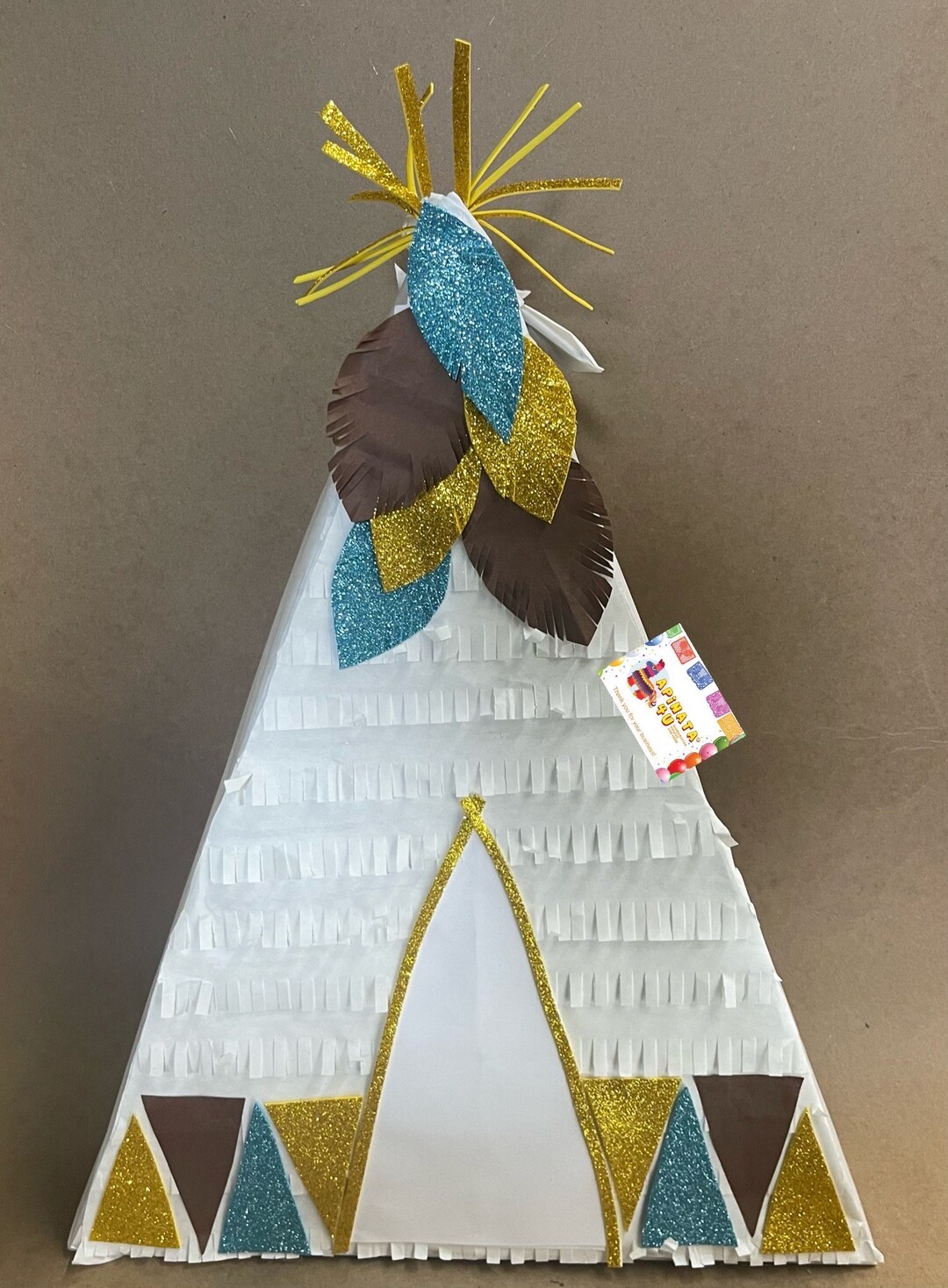 New! 20” Tall Teepee Pinata Slumber Party Sleepover Supplies Decoration ...