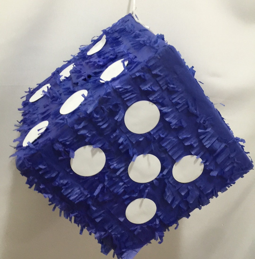 Sale! Ready to Ship! Blue Color Dice Pinata Casino Theme Party Supplies ...