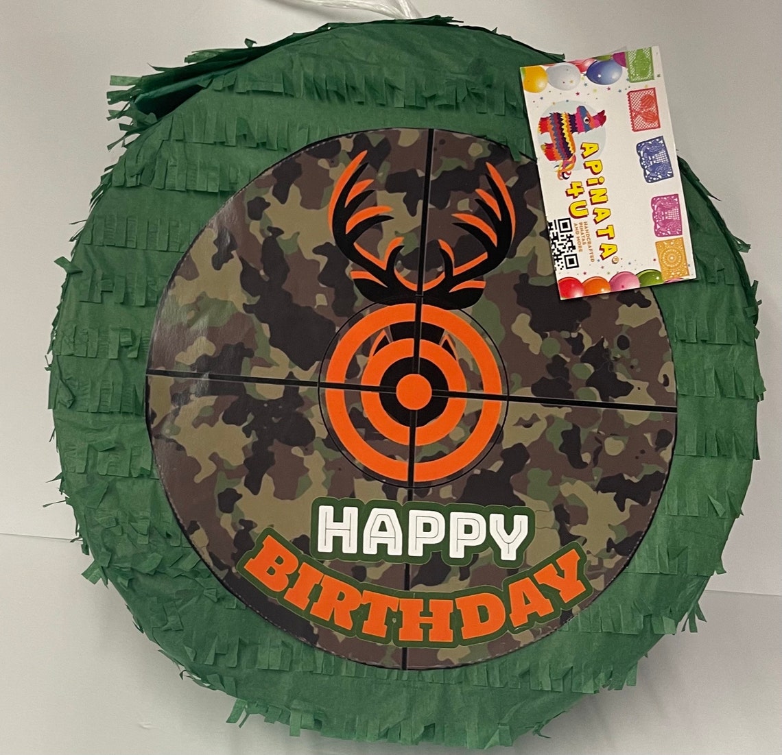 Sale Ready to Ship 16 Camouflage Pinata Hunting Theme Oh Deer Happy ...