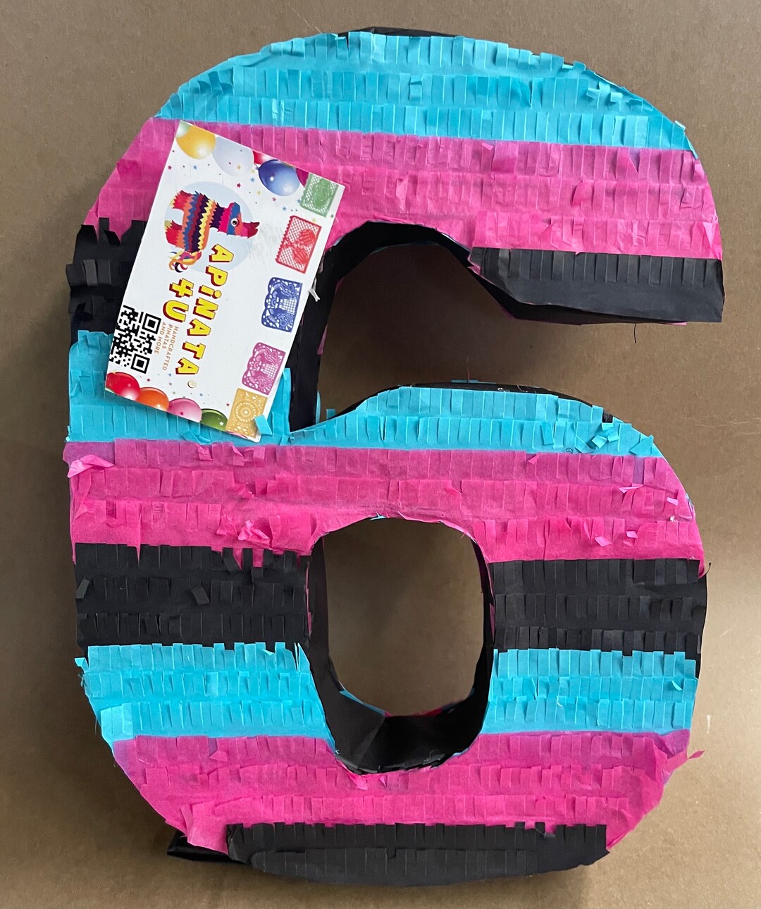 Number Six Pinata Sixth Birthday Party Teens Party - Etsy