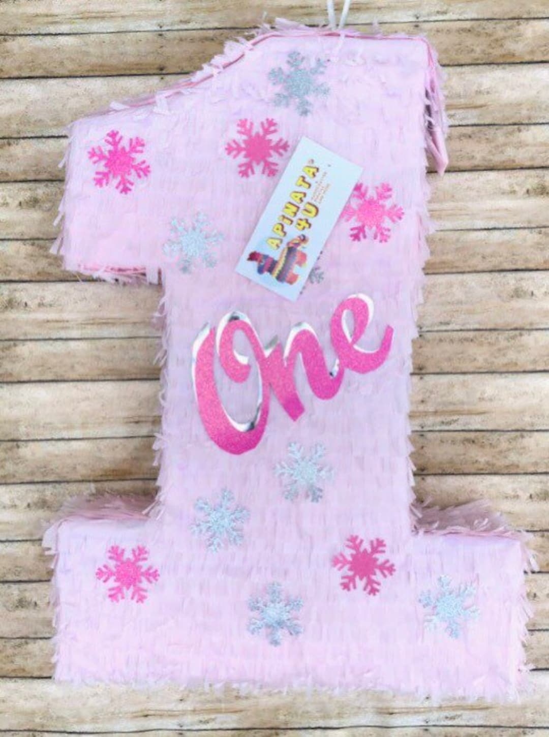 20''tall Number One Pinata Winter Wonderland Theme - Etsy