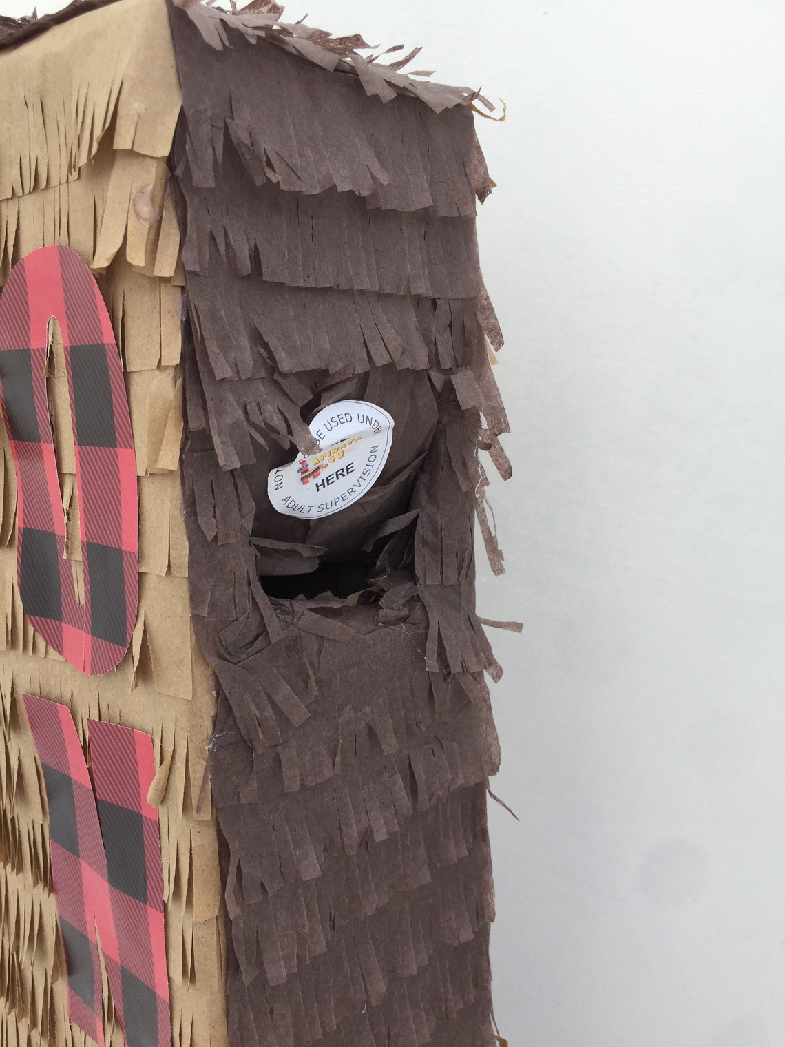 20'' Tall Number One Lumberjack Theme Piñata First Birthday - Etsy