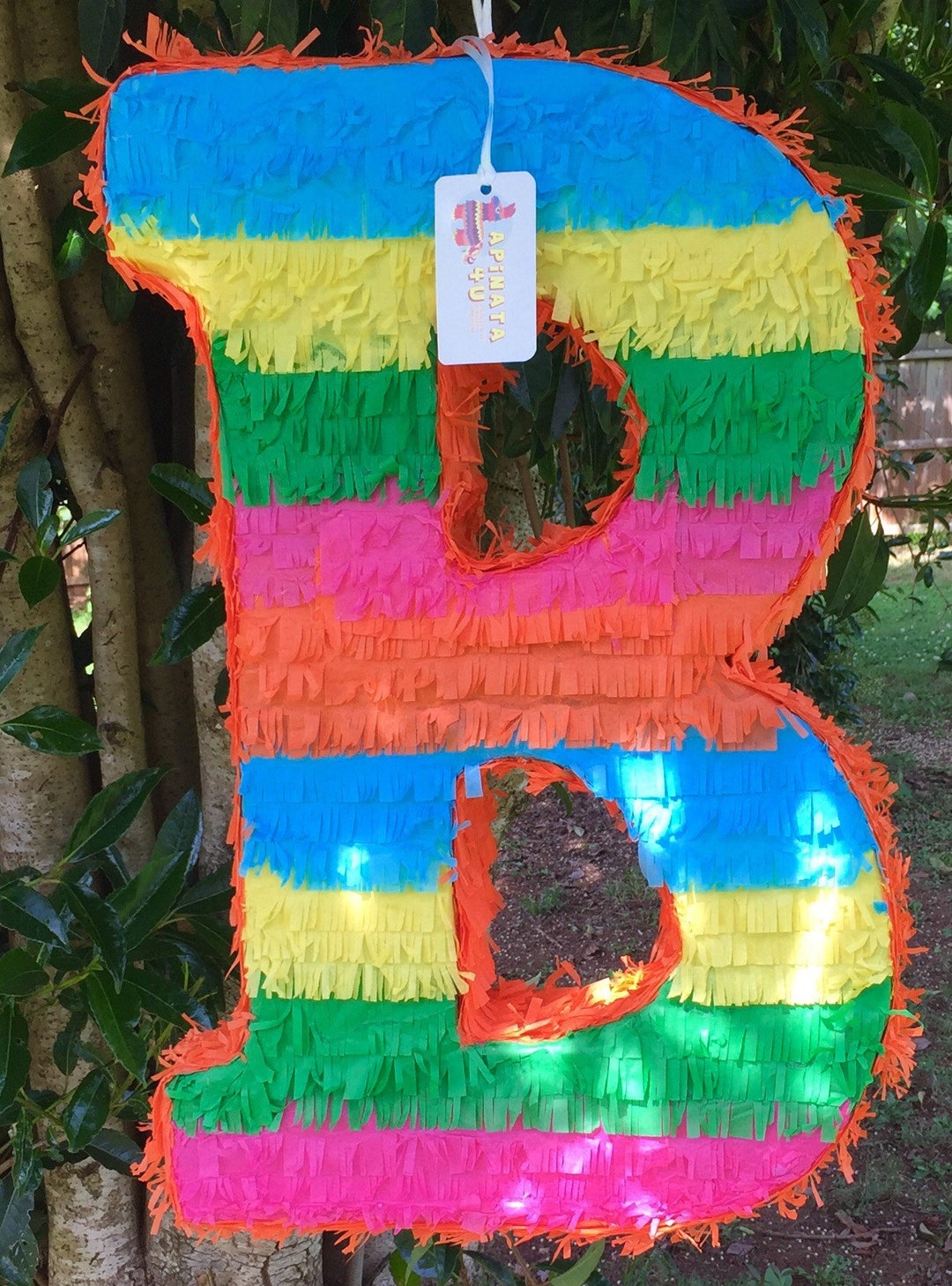 Letter Piñatas 20" Tall Multicolored Fiesta Theme Party Cinco De Mayo ...