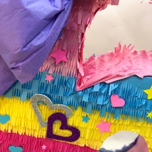 Sale! Custom Made Handmade Number Six Pinata Sixth Birthday Girls Block ...