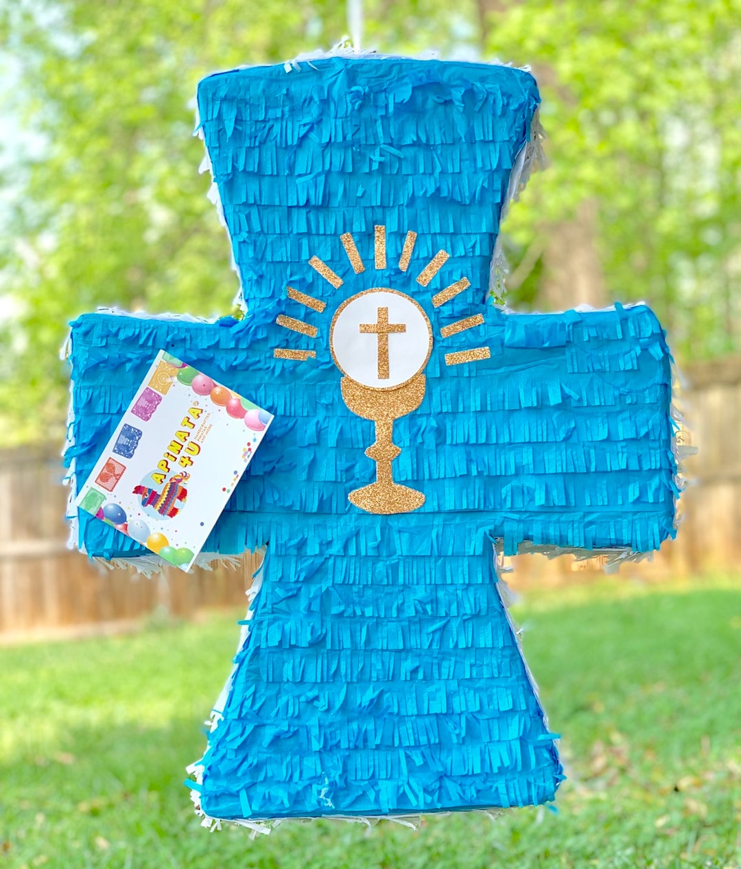 Sale! Ready to Ship! Cross Pinata Blue Color With Gold Color Accent ...