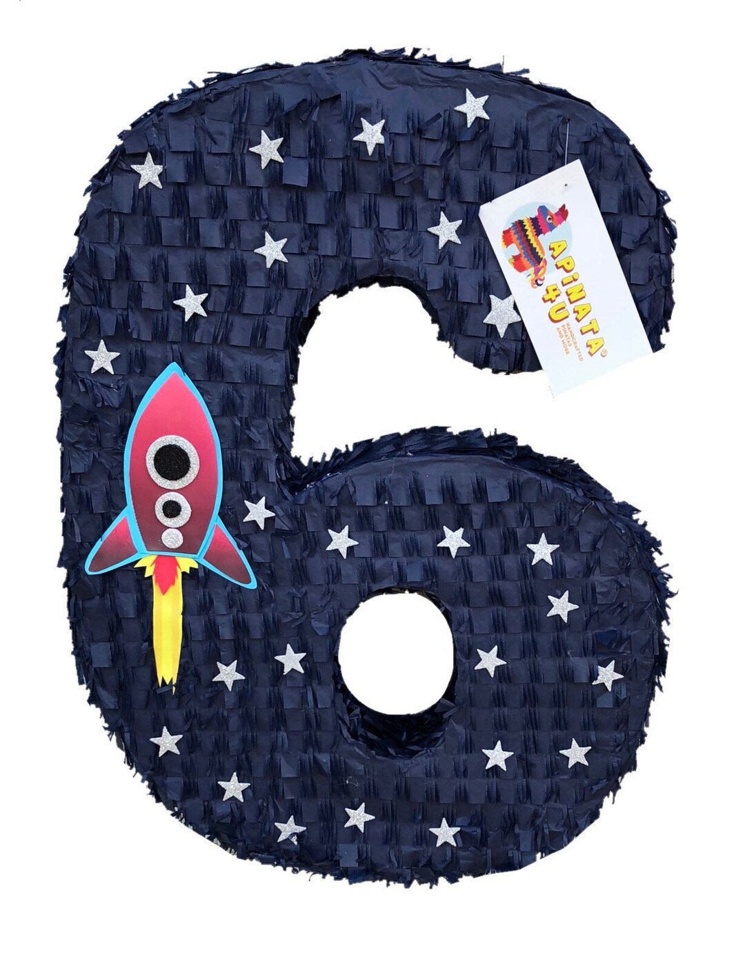 20” Tall Handmade Custom Spaceship Theme Number Six Pinata Out of This ...