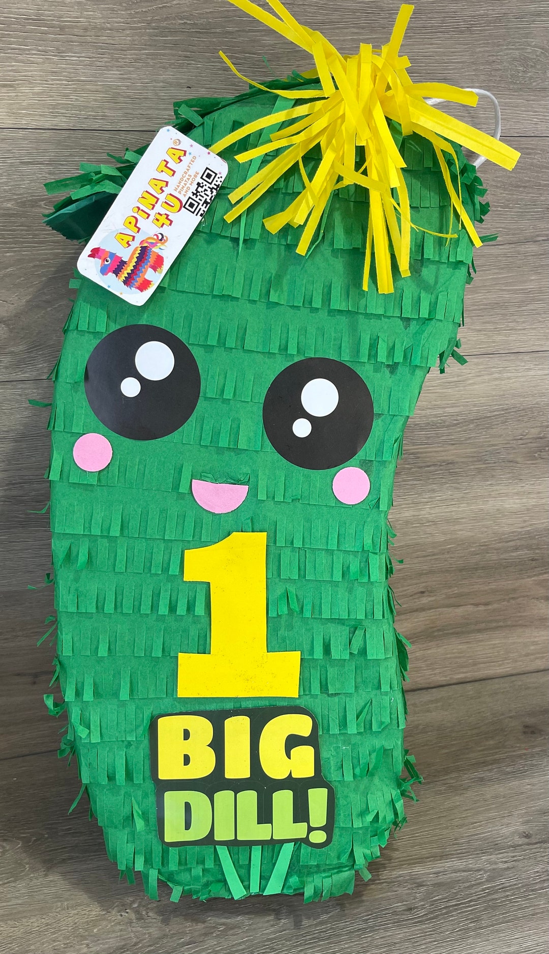 Sale! 20” Pickle Piñata Cucumber Dill One Big Dill Another Birthday ...