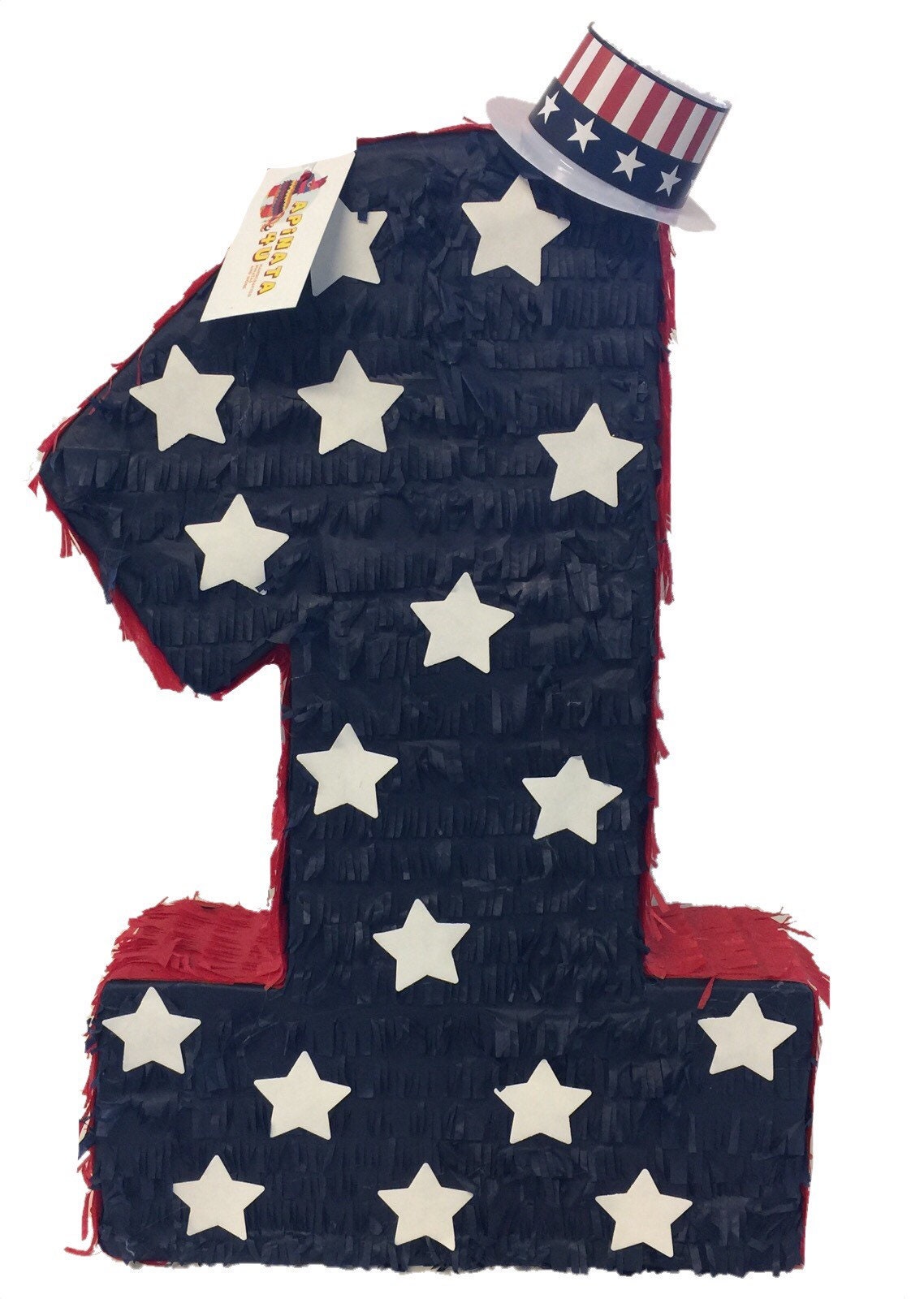 20'' Tall Patriotic Number One Pinata - Etsy