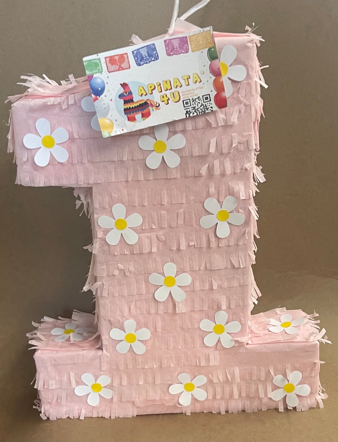 Daisy Number One Pinata for First Birthday Groovy Theme Party, Daisy ...