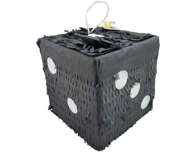 Red Color Dice Pinata, Casino Theme Party Decoration, Fun for Las Vegas ...