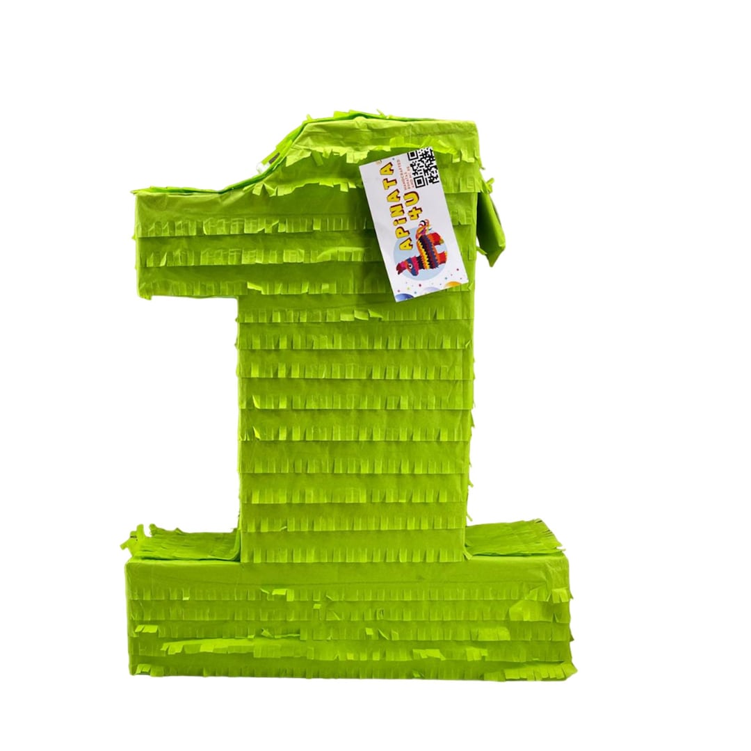 Number One Pinata for First Birthday Party Celebration, Solid Blank ...