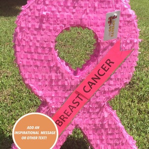 Pink Ribbon Pinata Awareness Ribbon Motivational - Etsy