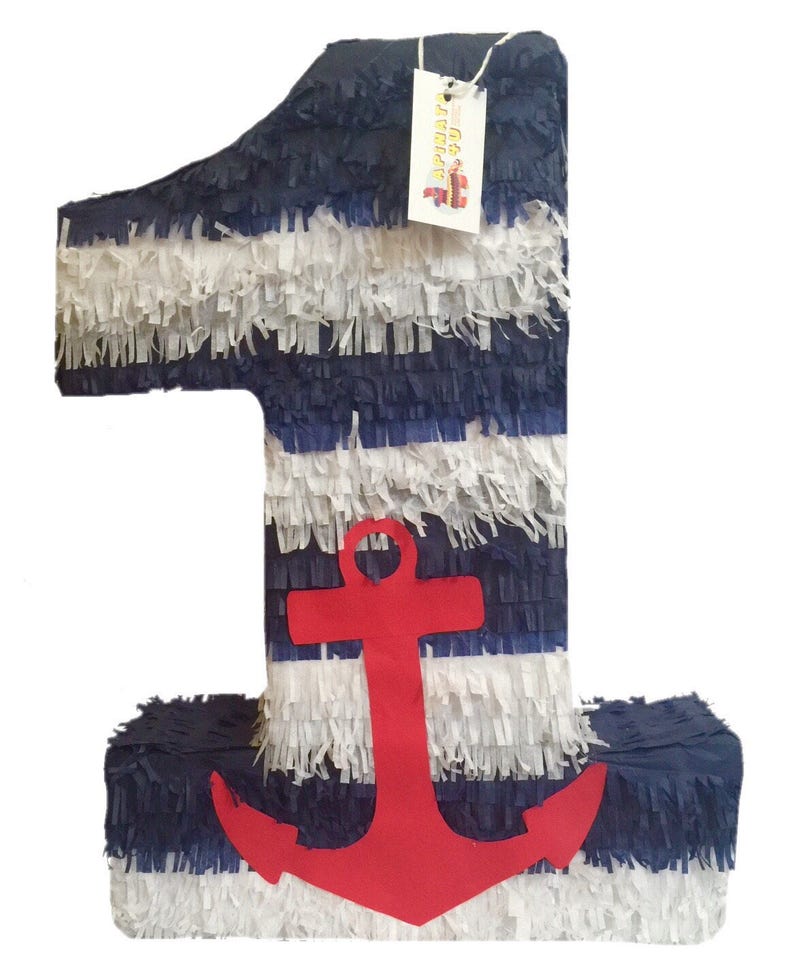 Fast Shipping Large Nautical Theme Number One Pinata 24 - Etsy