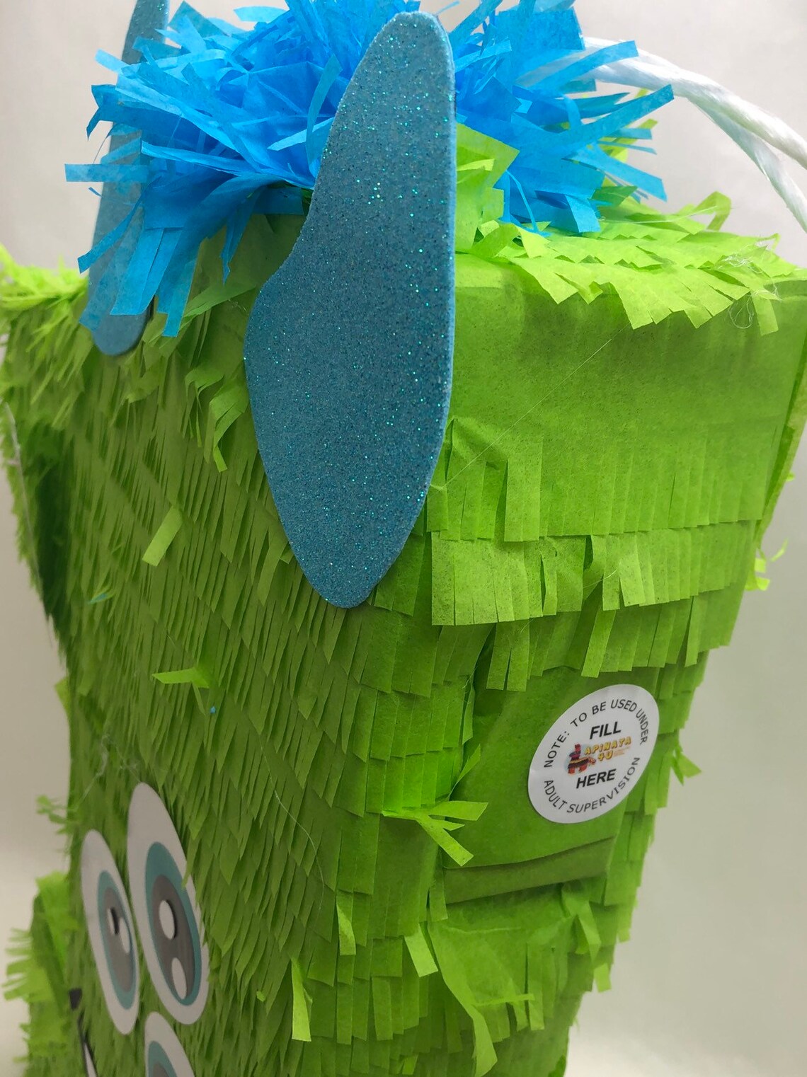 20'' Tall Number One Pinata Green Color Monster Pinata - Etsy
