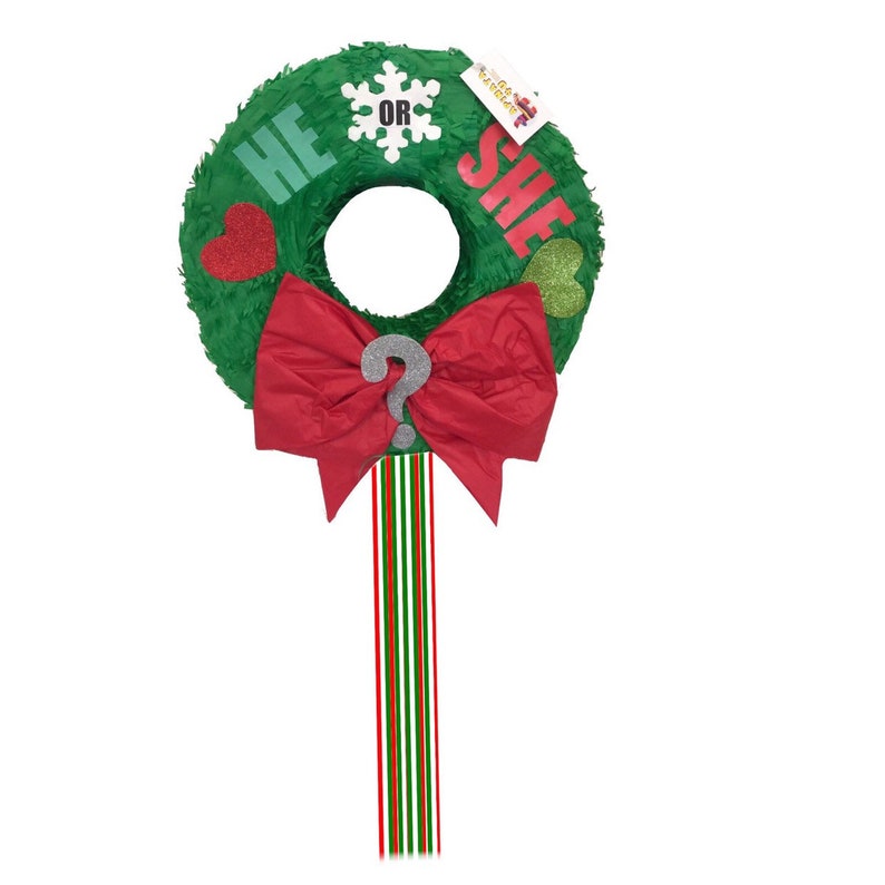 Ready to Ship Christmas Pinata Wreath Shape Great for - Etsy