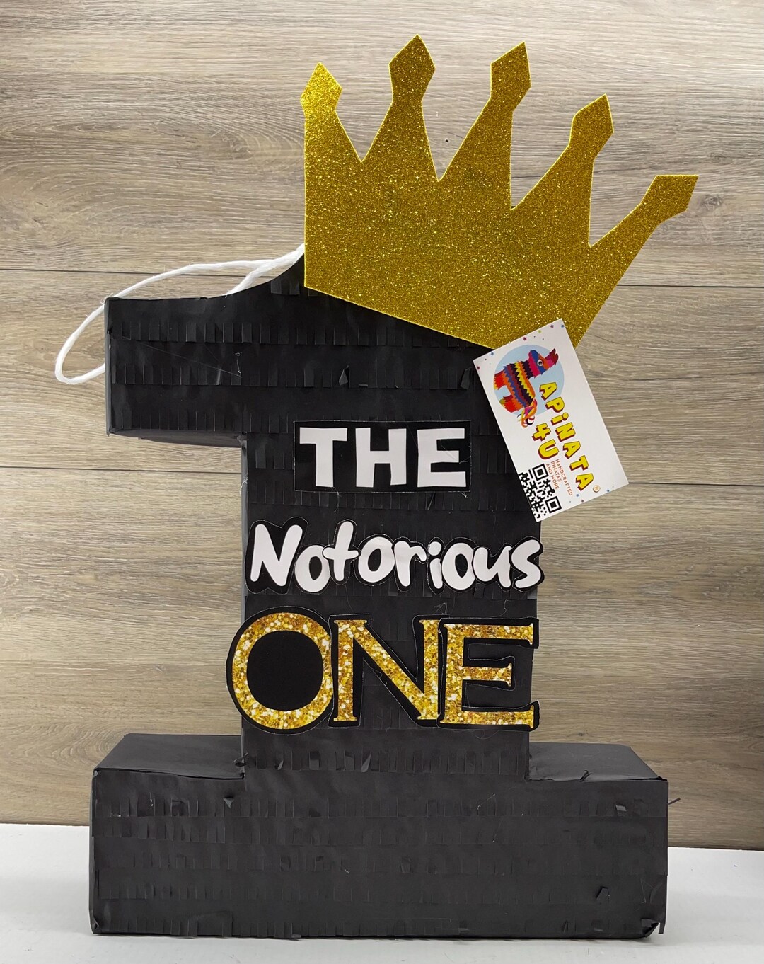 New 20” Tall Number One Pinata Notorious Theme With Gold Crown ONE - Etsy