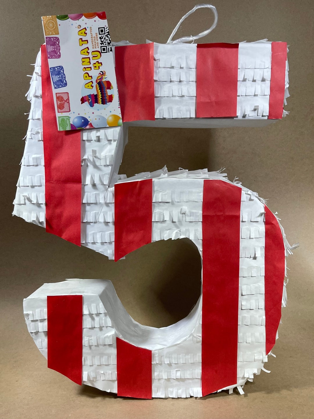 Sale! 20” Tall Number Five Piñata Circus Theme Carnival Themed Pinata ...