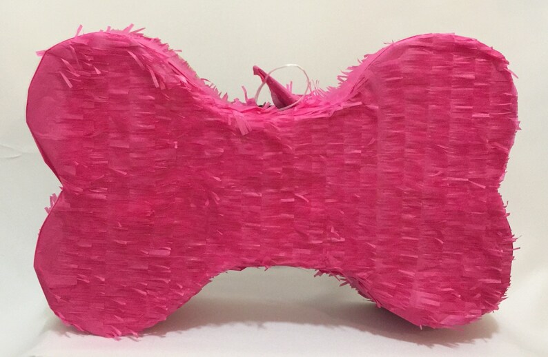 Hot Pink Dog Bone Pinata Pull Strings or Traditional - Etsy