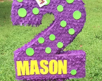 20'' Tall Number Two Pinata Second Birthday Pinata - Etsy
