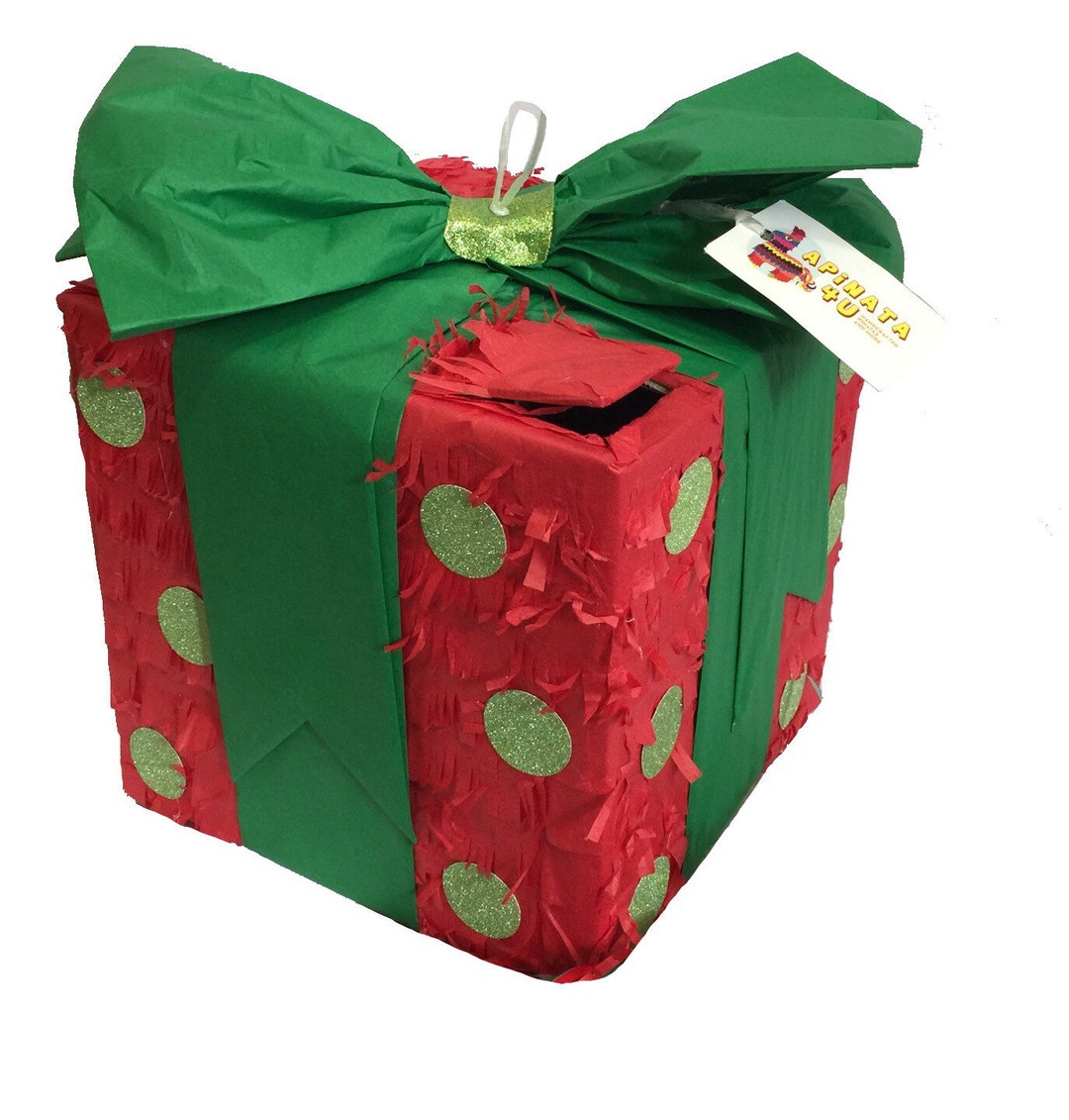 Ready to Ship Christmas Gift Box Pinata Pull Strings or Whack - Etsy