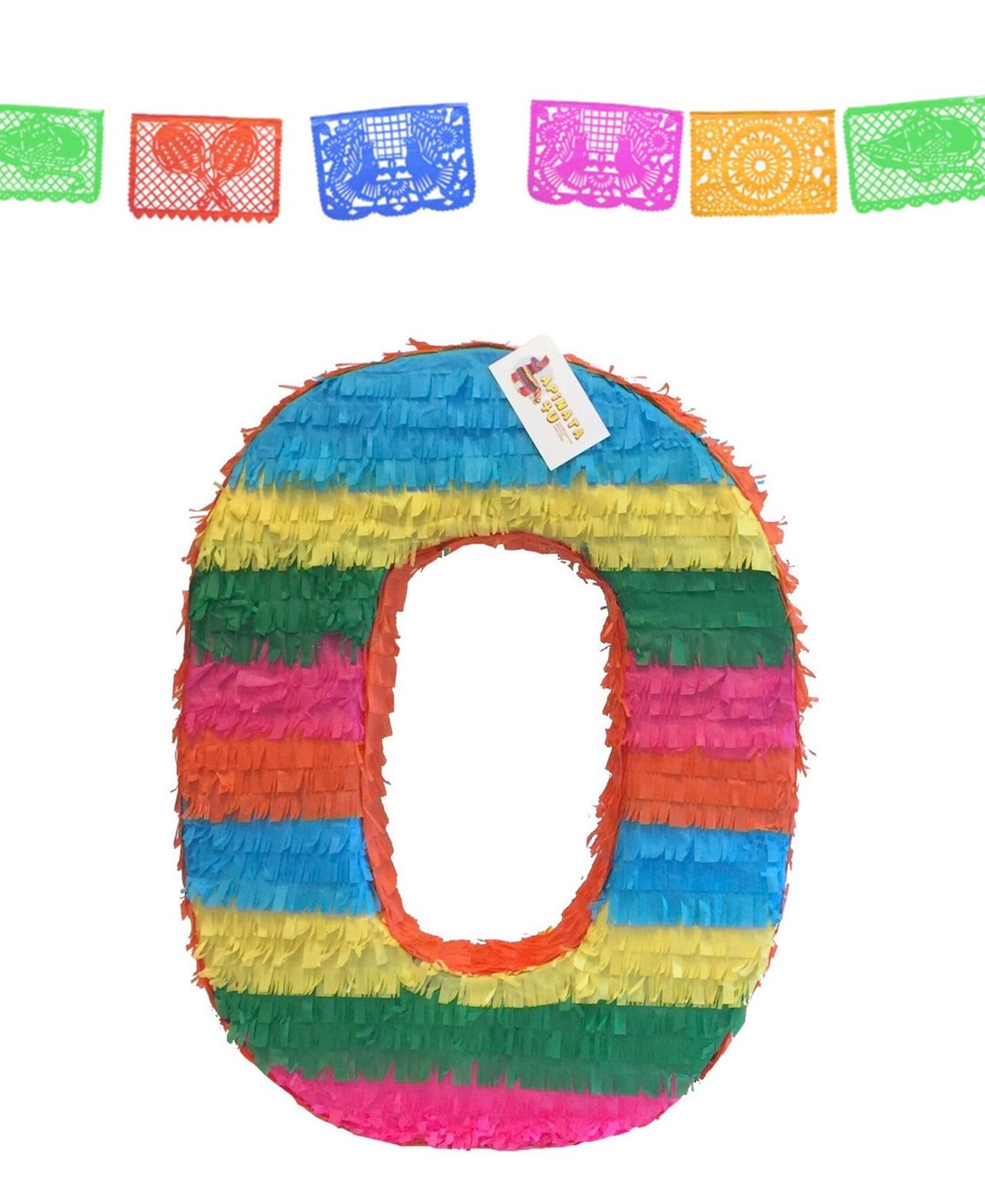 Sale! Ready to Ship! Large Letter Pinatas 20'' Tall Multicolored Fiesta ...