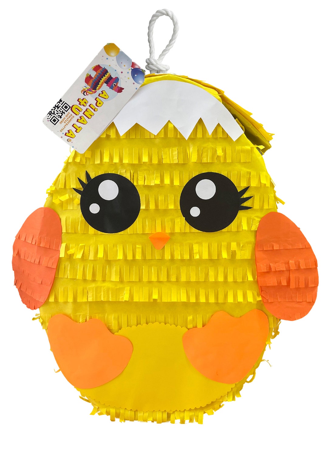Handcrafted 2d Baby Chick Pinata, Easter Egg Gender Reveal Party ...