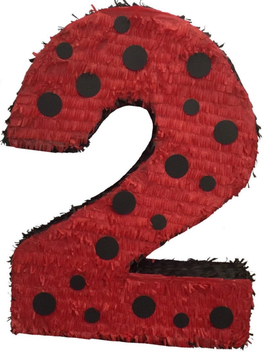 Large Number Two Pinata Ladybug Pinata Ladybug Party - Etsy