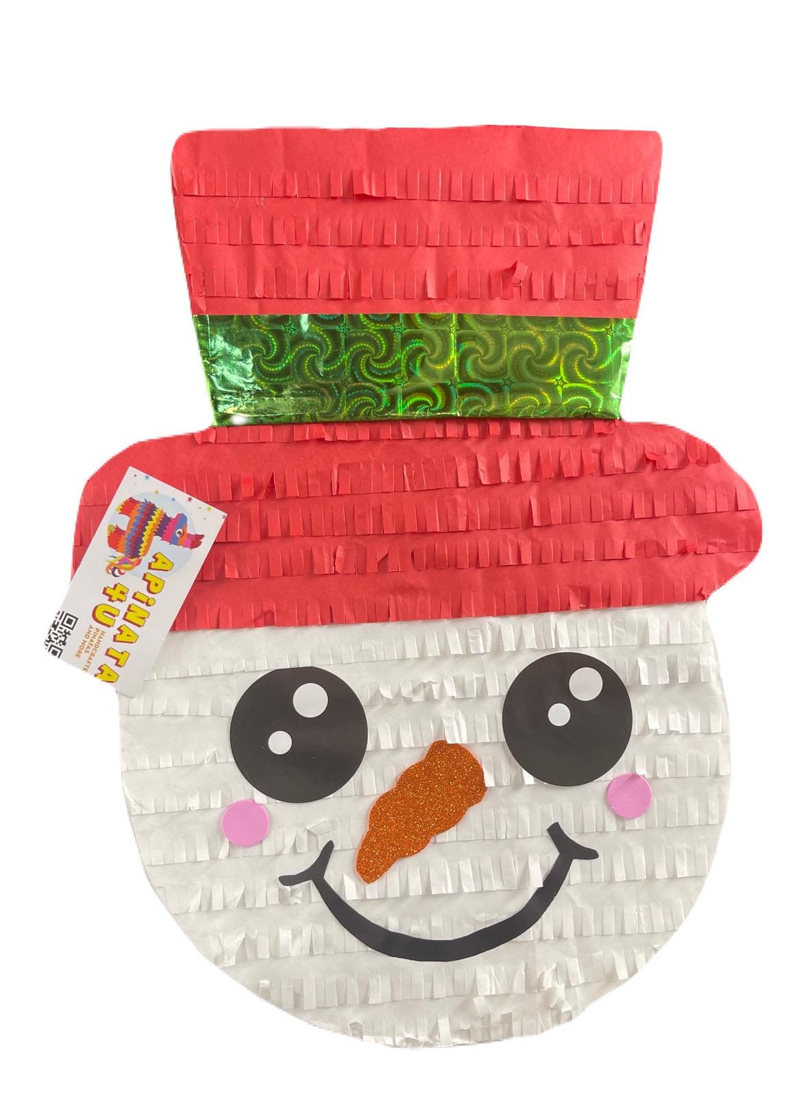 Ready to Ship Snowman Pinata With Red Hat 20"tall Xmas Pinata Christmas ...