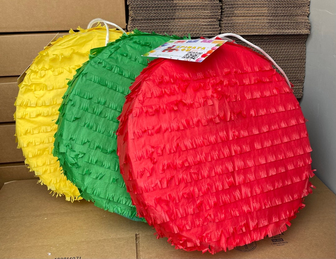 Sale! Ready to Ship! 16" Diameter Solid Color Circle Pinata Great to ...