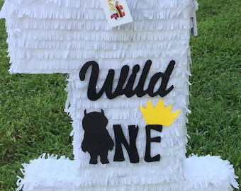 20'' Tall Number One Pinata Wild One Theme With Gold - Etsy