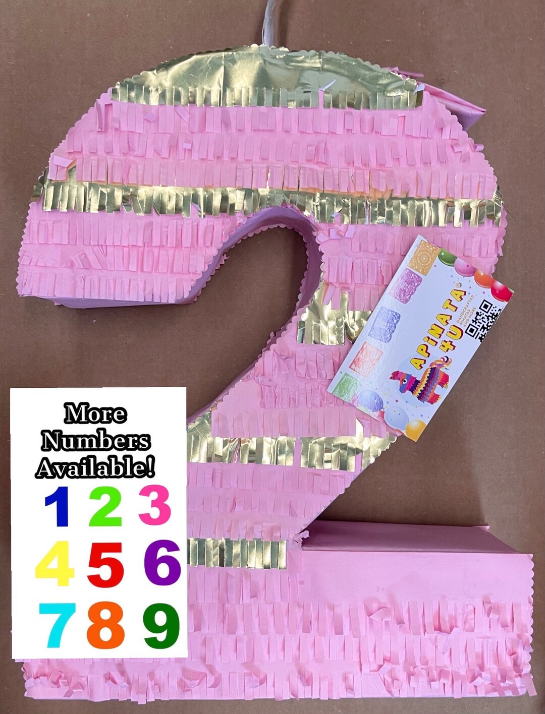 Custom Handmade 20" Tall Number Two Pinata, Princess Theme Design for ...
