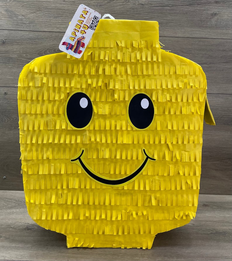 Ready to Ship 20 Yellow Block Head Pinata for Building Block Themed ...