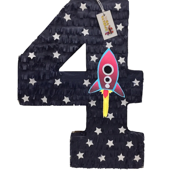 Number Four Pinata - Etsy
