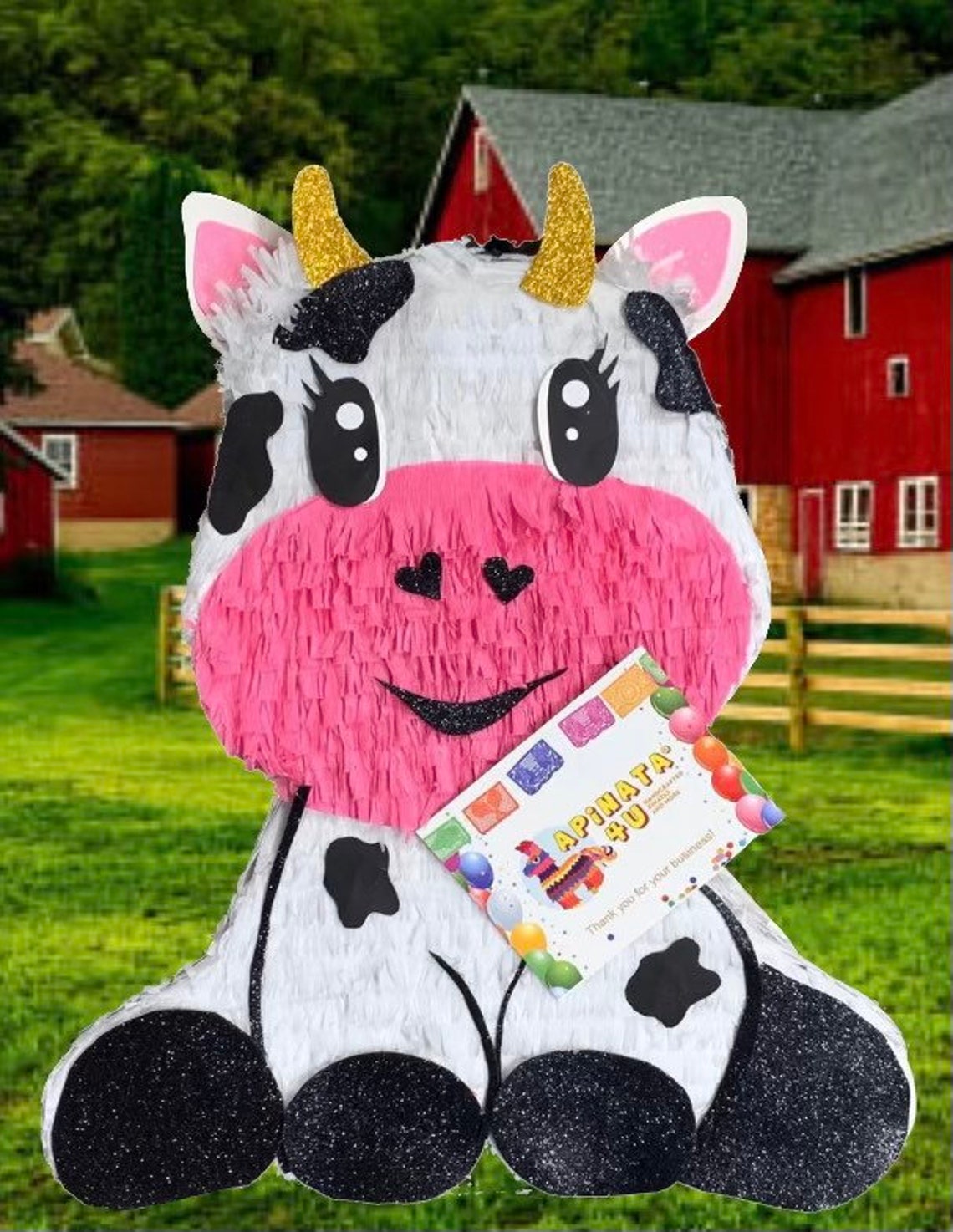 Cow Pinata Barnyard Theme - Etsy