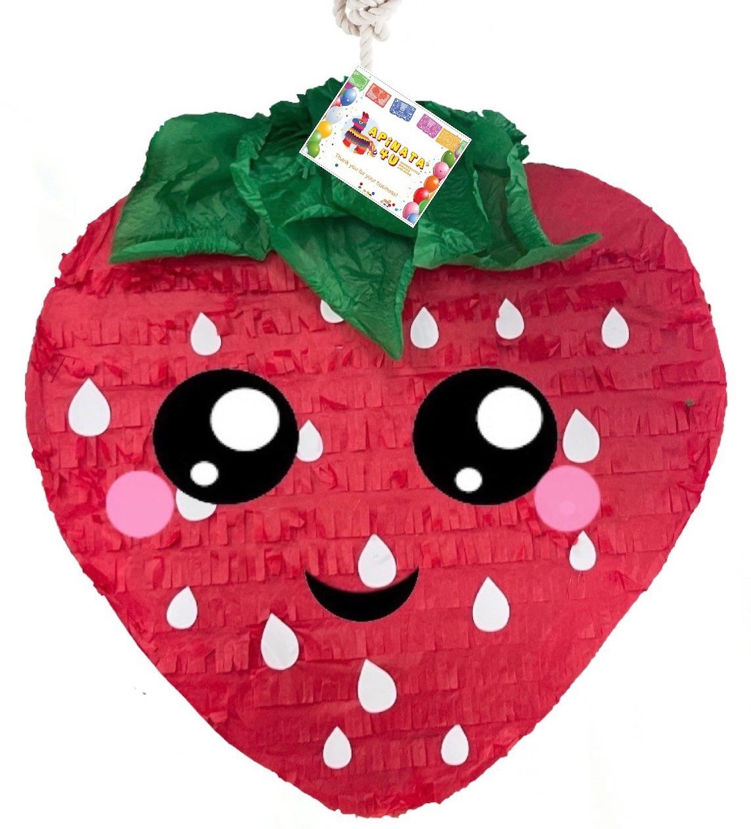 17 Inch Strawberry Pinata, Sparkle and Bash Strawberry Theme, Fruit ...