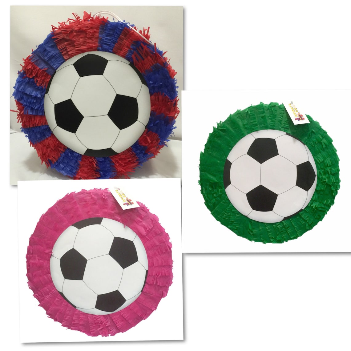 Soccer Ball Pinata Customize Your Own Colors Pull Strings or - Etsy