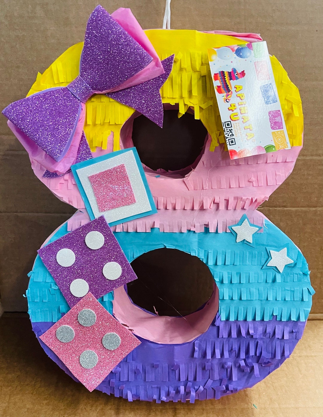 Number Eight Pinata Carnival Theme - Etsy