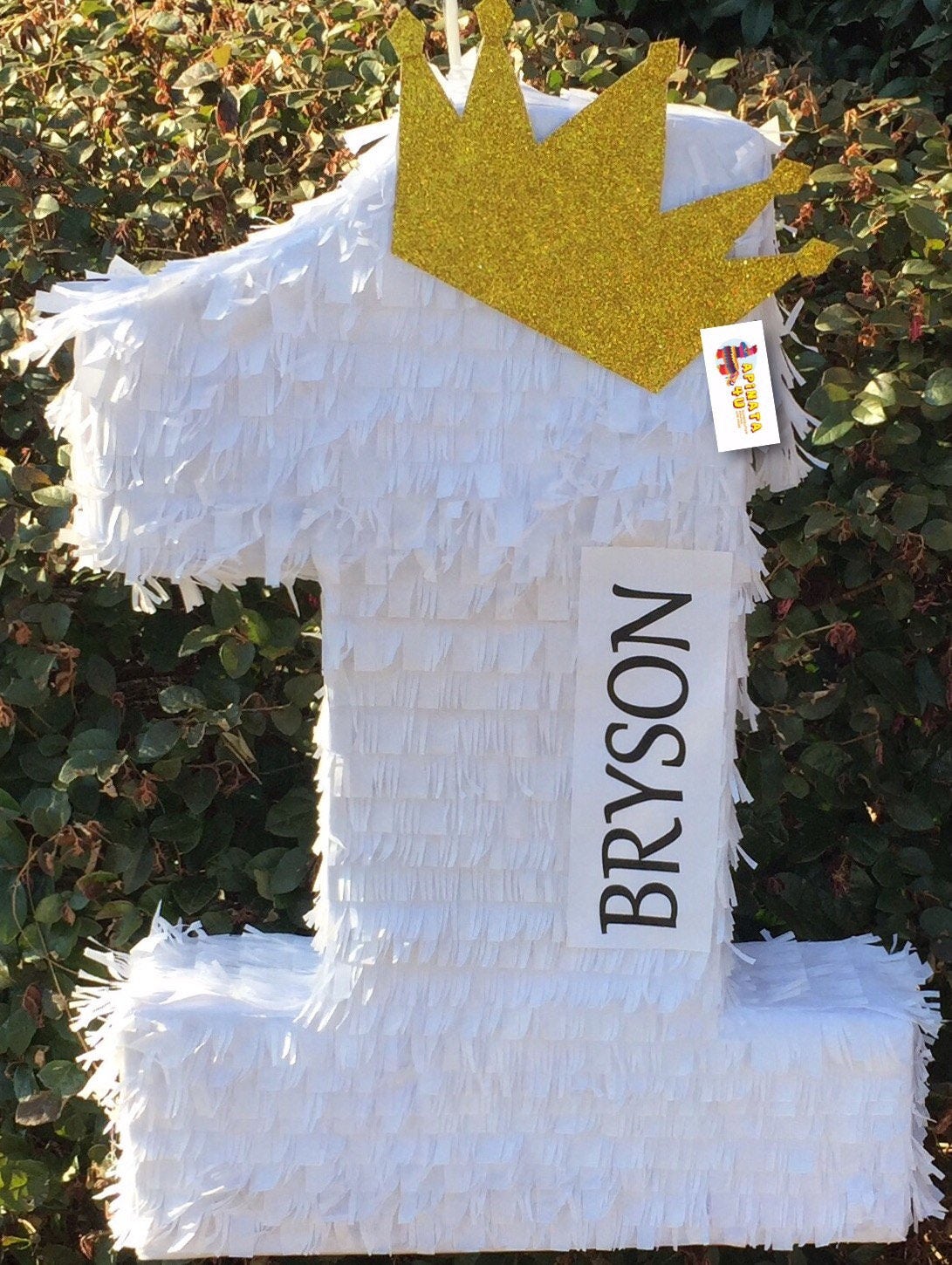 20" Tall Number One Pinata Prince Pinata With Gold Crown for First ...