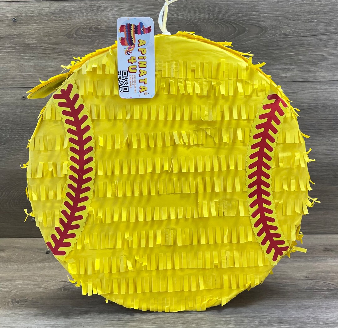 Handcrafted Softball Pinata, Perfect for Sports Themed Parties ...