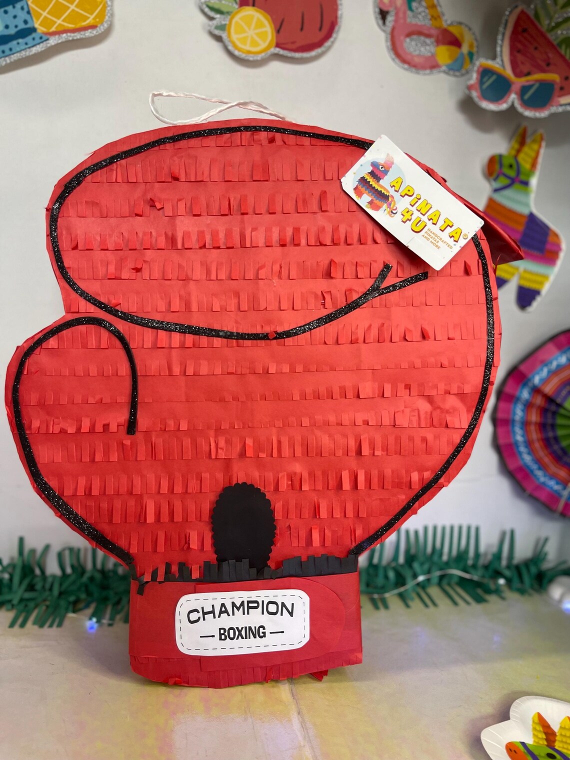 Sale! Ready to Ship! Red Boxing Glove Pinata Boxing Themed Birthday ...