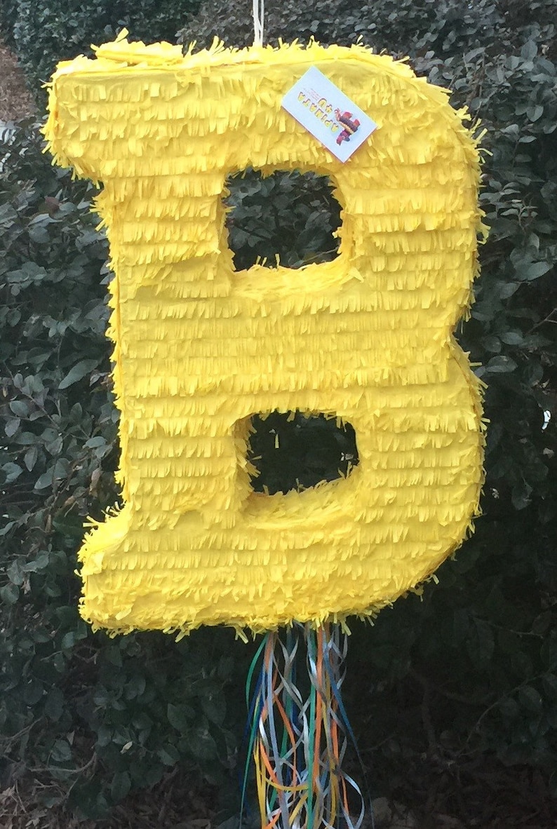 Large Letter Piñatas 20'' Tall Any Letter Any Color - Etsy
