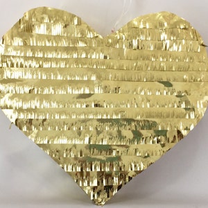 Gold & Red Heart Pinata - Etsy